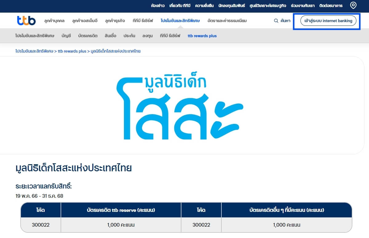 เปลี่ยนแต้มบัตรเครดิต TTB เป็นชีวิตใหม่ให้เด็กกำพร้า - SOS Children's ...